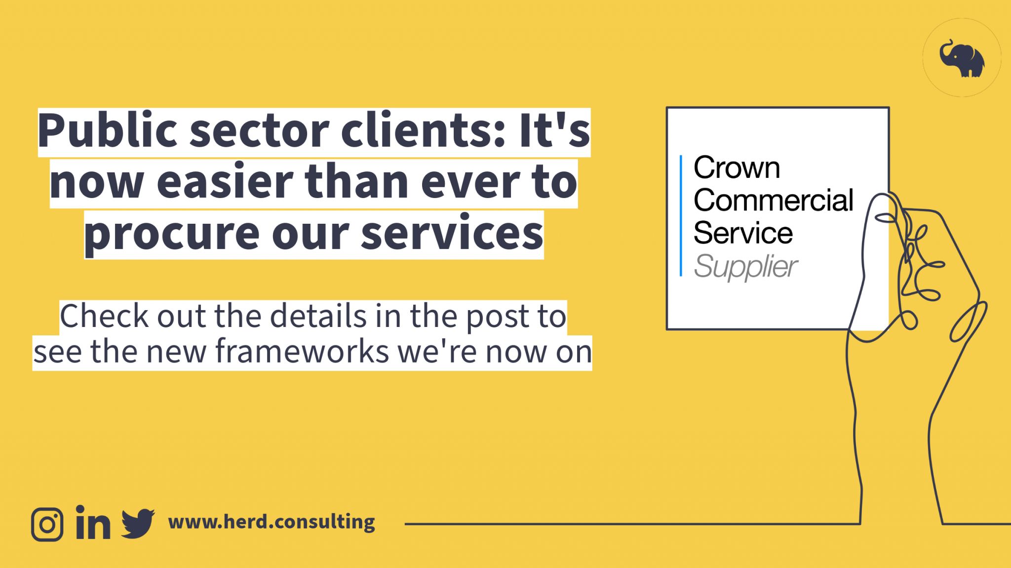 We Re On Four New Crown Commercial Frameworks Herd Consulting